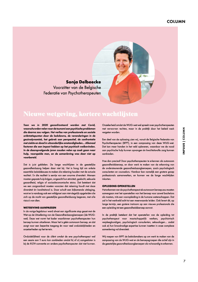 06/12/2023 : rubrique dans Infuus, la gazette des professionnels de la ...